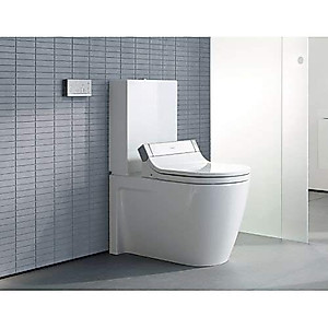 Duravit 610001001001300 Sensowash Stack C, 1/2-Inch, Concealed Connection, White Bidet Seat, Medium