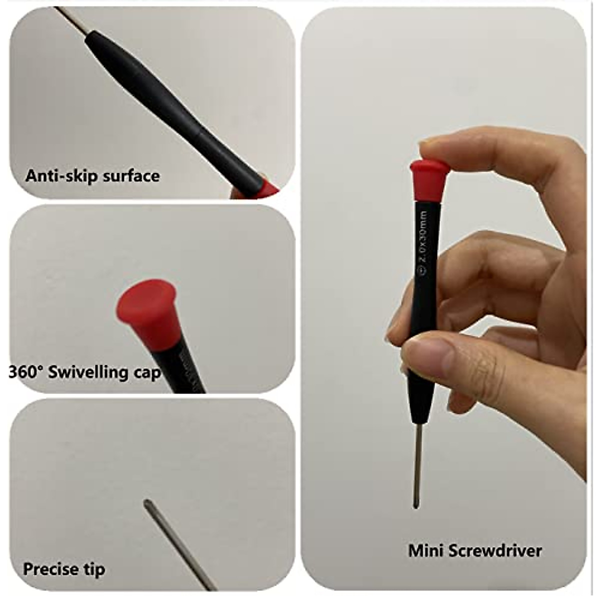 bayite Eyeglass Repair Kit Sunglass Glasses Repair Kit with Screws Assorted Tweezers Screwdriver Nuts Stainless Steel Screws Tool for Watch 1000Pcs