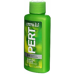 Pert Plus 2-in-1 Shampoo & Conditioner, Classic Clean 1.70 oz (Pack of 6)