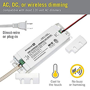 Armacost Lighting 860450 for LED Lighting, with Removable AC Cord, 45 Watt, White