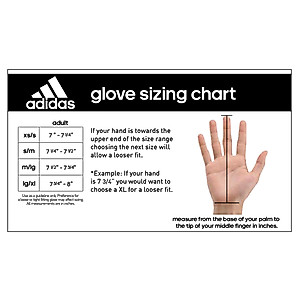 adidas Men's Dash 2.0 Gloves, Black - Small/Medium