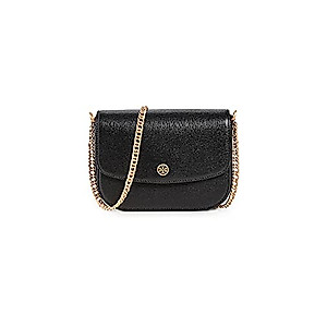 Tory Burch Women's Robinson Convertible Shoulder Bag, Black, One Size