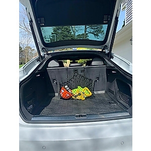 EACCESSORIES EA Trunk Rear Seats Organizer Cargo Net for Audi A5 RS5 S5 Sportback 2018-2023-Envelope Style Cargo Net for Hatchback-Premium Mesh Car Trunk Organizer-Compatible with A5 RS5 S5 Sportback