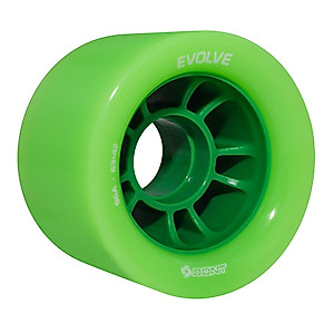 Bont Skates - Evolve Speed Skate Wheel - Indoor Roller Skate Wheels - Rollerskate Wheels - 88A 94A 96A 98A - Blue Pink Green Orange - Set of 4 (Blue 88A)