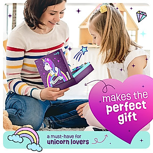 Unicorn Stationery Set for Kids - Unicorn Gifts for Girls Ages 6, 7, 8, 9, 10-12 Year Old Age - Stationary Letter Writing Art Kit - Best Girl Birthday Gift - Preteen Craft Toys, Christmas Presents