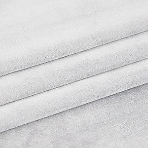 SNITIE White 84 in Long Velvet Curtains with Back Tab and Rod Pocket Thermal Insulated Soft Privacy Light Filtering Velvet Drapes for Bedroom and Living Room, Set of 2 Panels, 52 x 84 Inches Long