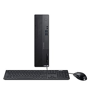 ASUS ExpertCenter D500SC Small Form Factor Desktop PC, Intel Core i5-11400, 16GB DDR4 RAM, 256GB PCIe SSD + 1TB HDD, TPM, Windows 10 Home, Black, D500SC-AB504