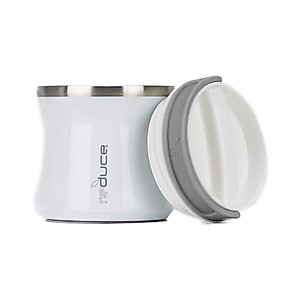 Reduce Insulated Food Container, 18 oz - 6 Hours Hot, 20 Hours Cold - These To-Go Thermal Food Containers are Perfect for On The Go Meals and Snacks - Leak-Proof and Dishwasher Safe - White