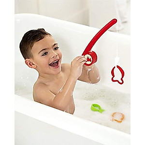 Skip Hop Bath Toy Gift Set  for Toddler: Submarine Monkey, Scoop & Catch Squirties, Stack and Pour Buckets, Fishin' Fox Toy