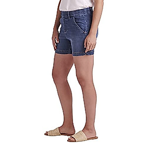 Jag Jeans Women's Maddie Pull-On 5-Inch Short, Coral Blue, 14