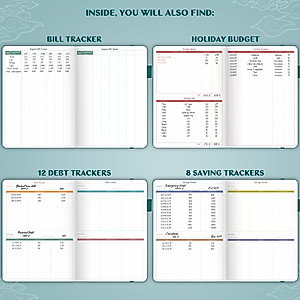 Legend Budget Book - Personal Finance Planner - Undated Monthly Journal for Budgeting, Saving Money & Bill Organizer, A5 (Dark Teal)