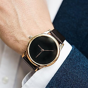 cobee Leather Watch Straps, Soft Calfskin Leather Watch Band Quick Release Leather Replacement Watchband for Men Women Universal Watches Bracelet Stainless Steel Clasp Buckle(Dark Brown, 22mm)