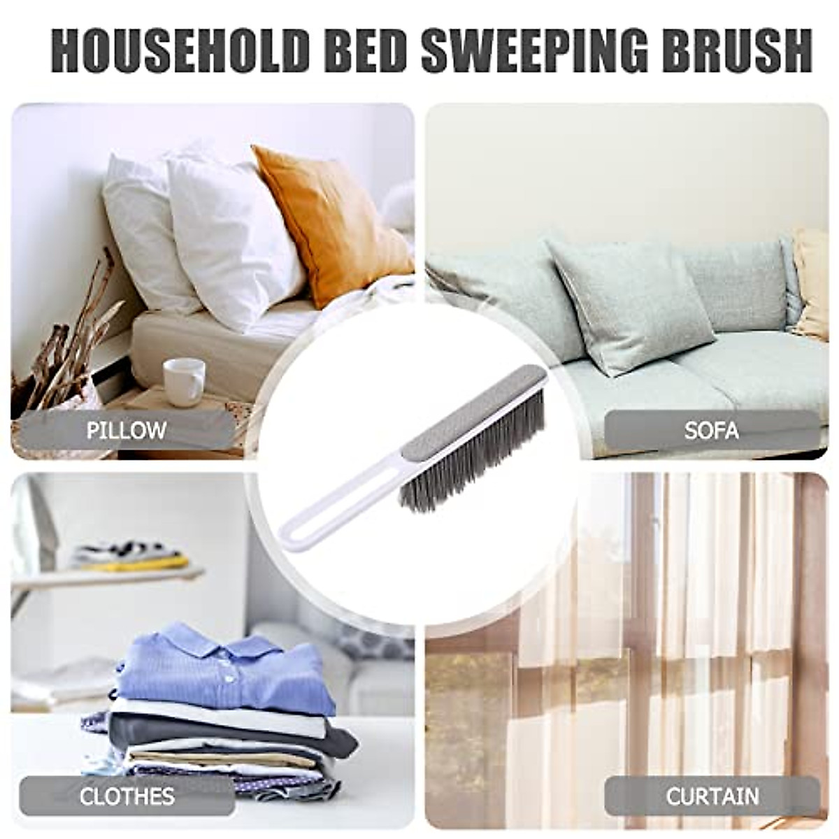 Healifty 1pc dust Brush Bed Cleaning Brush Woodworking Brush Broom Wooden Shop Brush Wooden dusting Brush car Cleaner Bench Brush Furniture Duster Dustpan Brush Pot Brush White pbt Keyboard