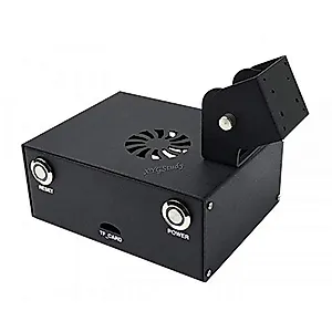 XYGStudy Jetson Nano 2GB Metal Case (E) with Camera Holder and Invisible Cooling Fan Design Specialized for Jetson Nano 2GB Developer Kit Only