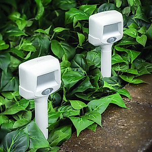 Mr. Beams MBN580 NetBright Technology LED Path and Deck Lights, Outdoor Garden Landcape Lighting, Wireless with Motion Sensor Detection (6-Pack), White