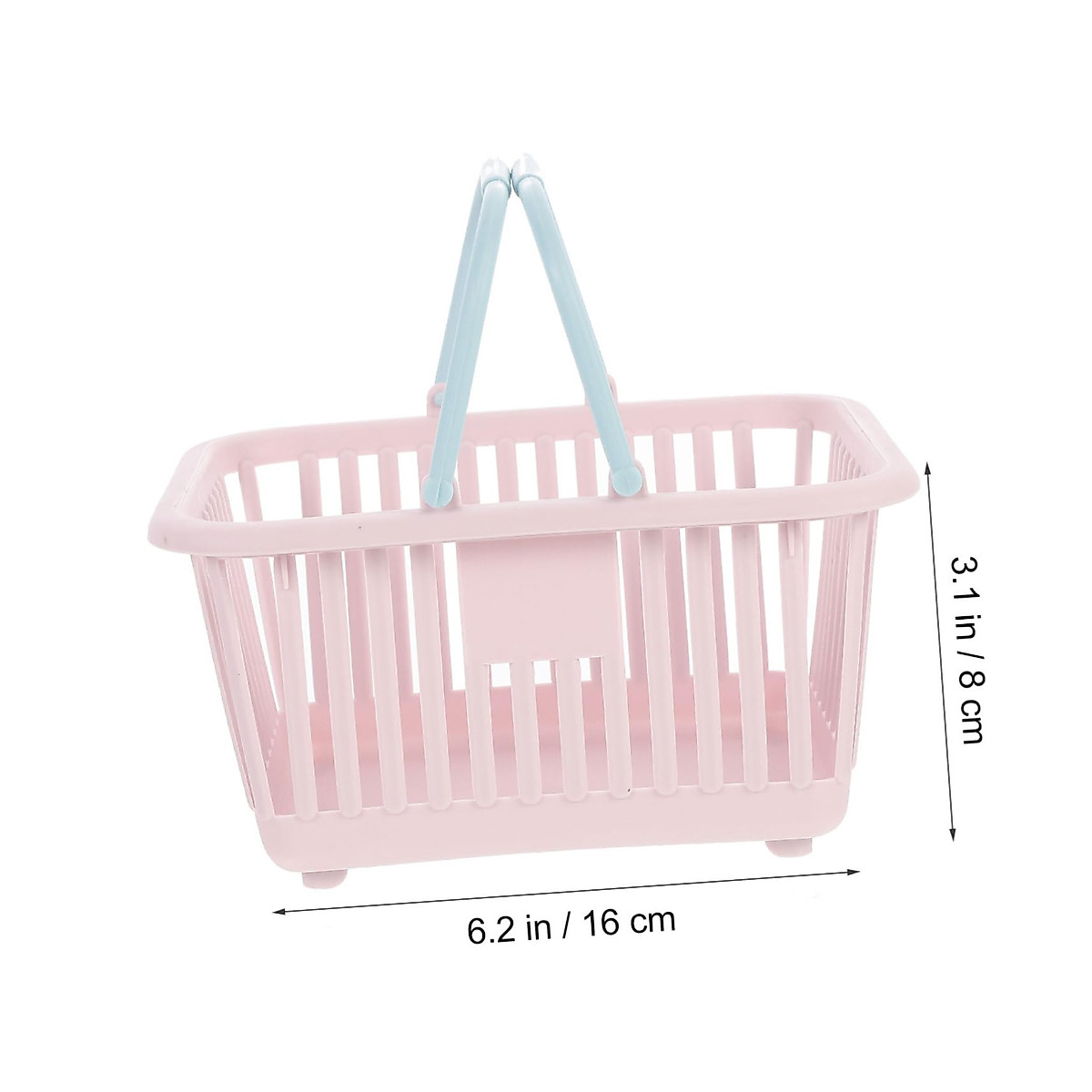 Didiseaon 6 pcs Storage basket shopping basket small baskets for organizing basket with handle kids shopping cart Grocery Baskets Mini plastic pallets Vegetable Basket storage box child Toy
