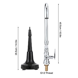 Glass Bar Tea Cup Pitcher Rinser Washer, G 1/2 Pointed Cup Rinser Cleaner Glass Blender Cleaning Equipment for Bar Coffee Shop