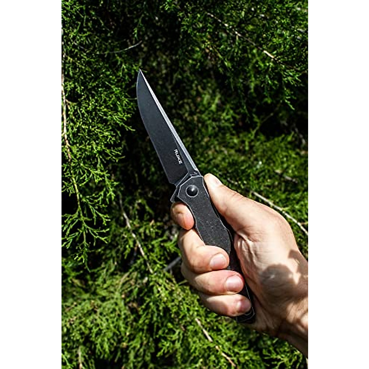 Ruike Folding Knive, Black, 420 Ss (P108-SB)