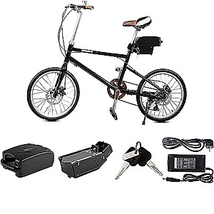 HJGHY 36 Volt E-Bike Pedelec Battery 36V 18Ah 20.3Ah Lithium Ion Electric Bike Battery Pack Replacement Battery Frog Shape Battery with BMS,36v,18Ah