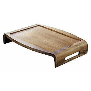 Lipper International Acacia Reversible Serving Tray, 20.75" x 15.38" x 3.5"