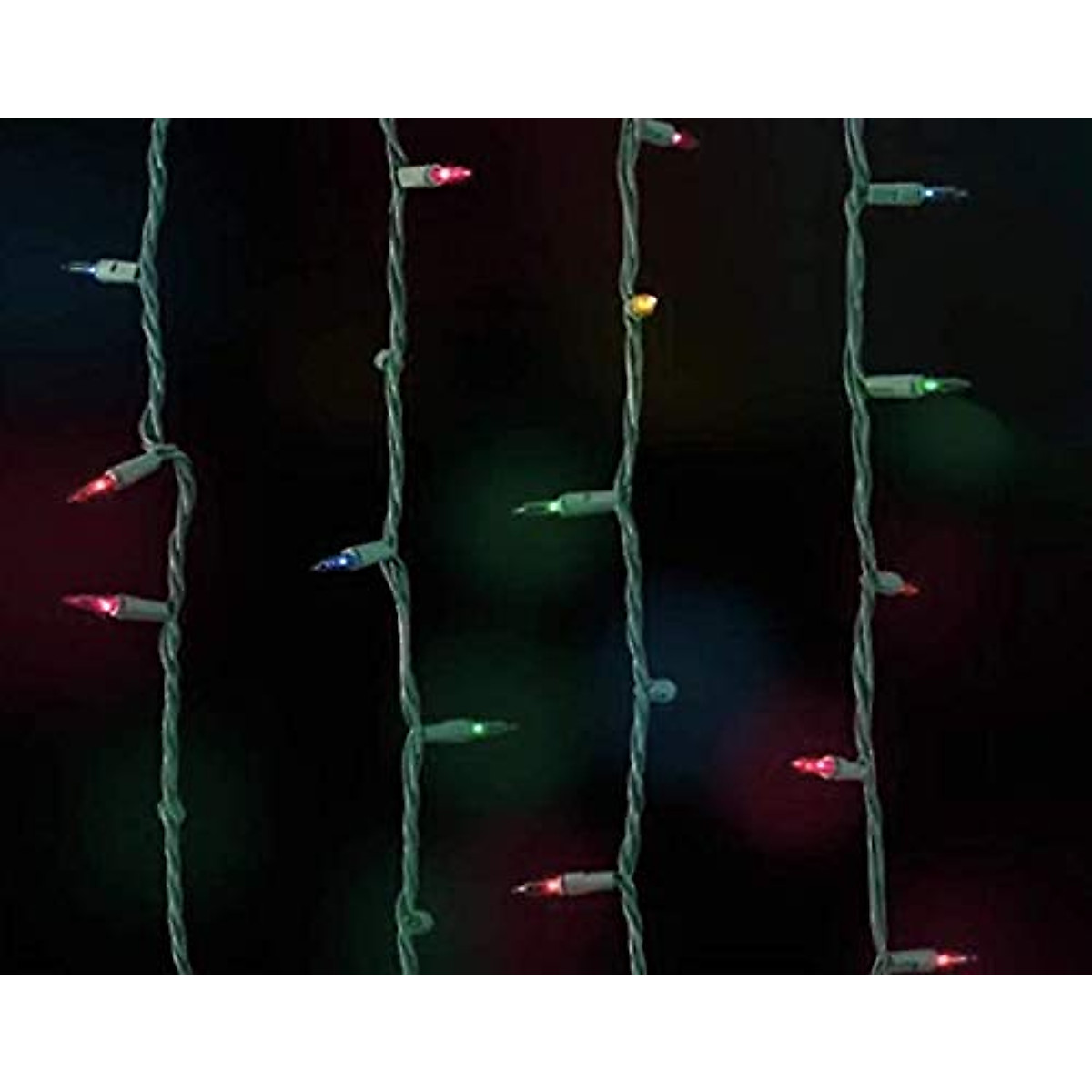 Home Accents Holiday 20 ft. 100-Lights String-to-String Incandescent Lights Mini Bulb Multi Color (4 Pack)