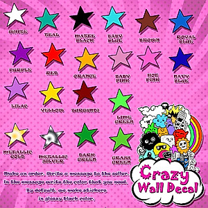 Crazy Wall Decals Personalized Custom Font Name Decal Sticker Compatible with Yeti RTIC Tumbler Cup - Laptop - Phones - RV - Boats - Notebooks - Vehicles - Design Your Own - Custom Vinyl Sticker