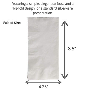 Dixie Ultra 1/8-Fold 3-Ply Paper Dinner Napkins (Previously Preference) by GP PRO (Georgia Pacific), White, 31739, 112 Napkins Per Pack, 18 Packs Per Case