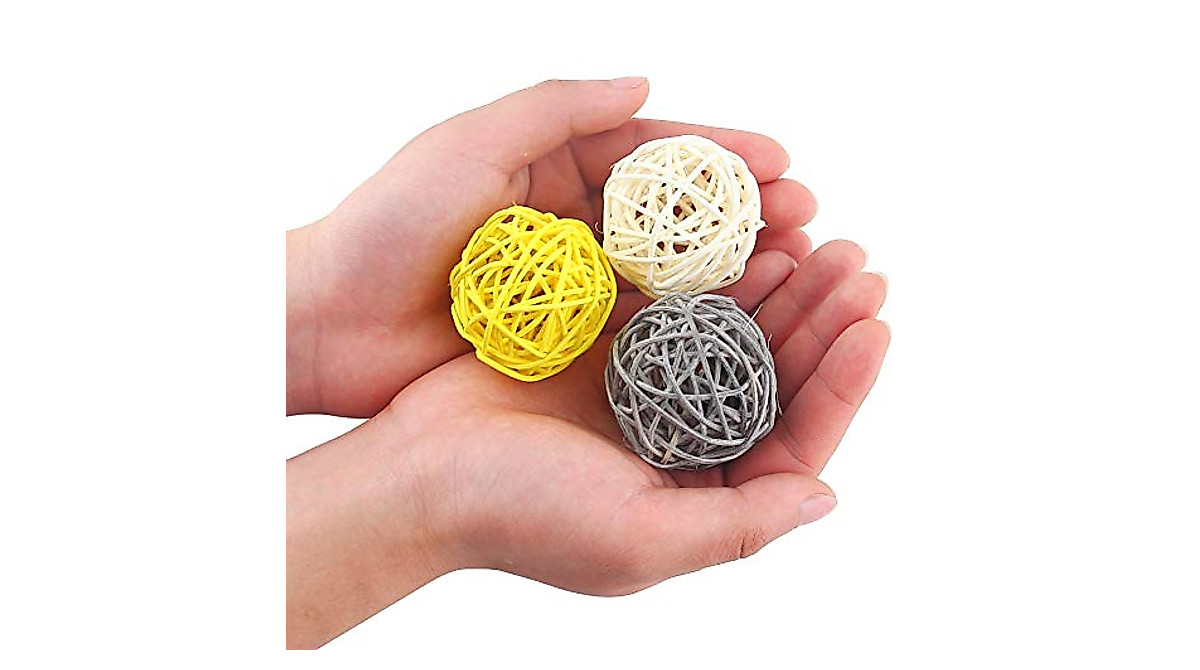 Decorative Rattan Balls - 24 pcs for Home & Wedding Decor