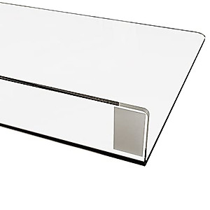 CRYSFLOA Acrylic Shelf Dividers 4 Pack Shelf Dividers for Closet Organization Wood Shelves Organizer Cabinet Shelf Separator for Home Office Cabinets Divider for Kitchen Set of 4