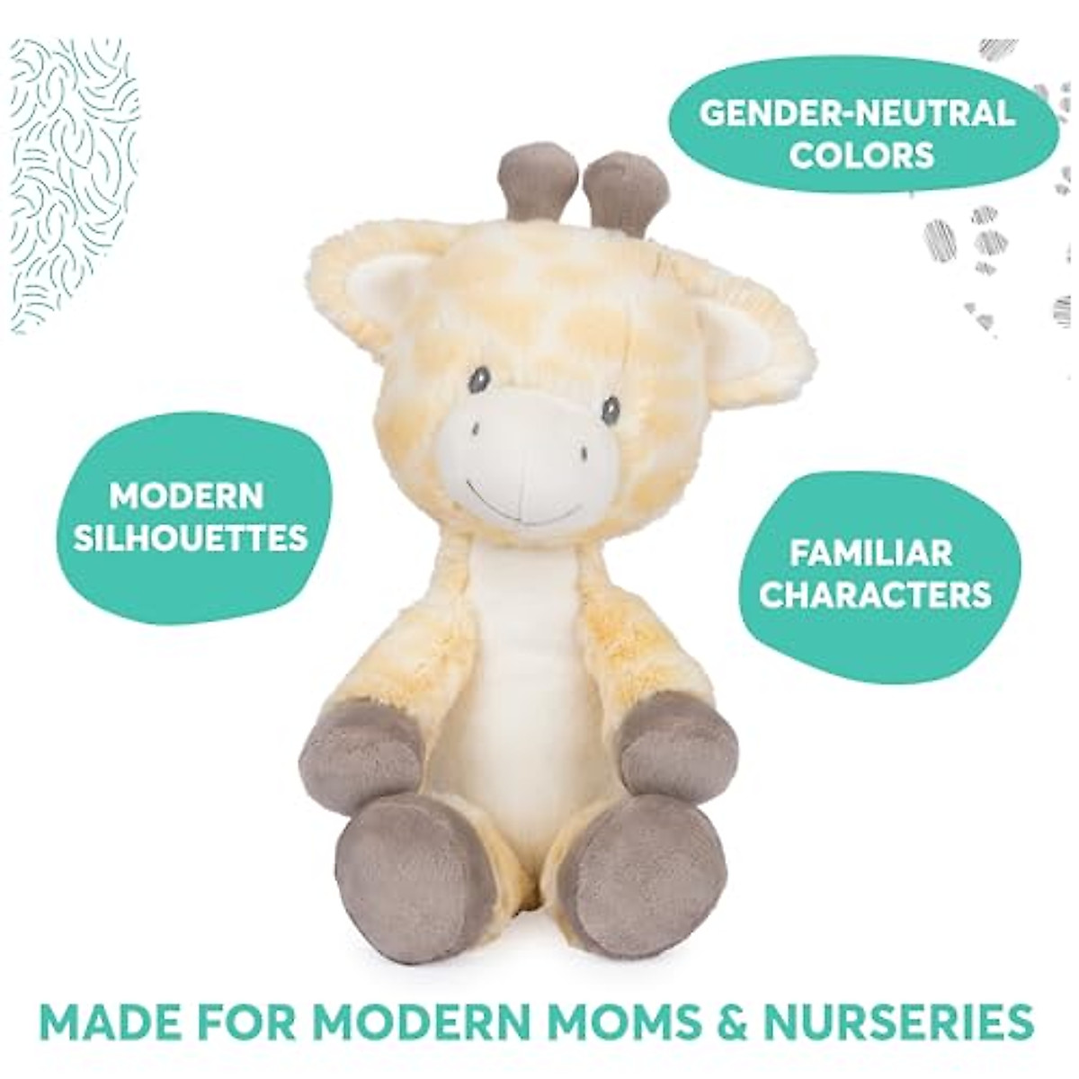 Baby GUND Lil’ Luvs Collection, Bodi Giraffe Premium Plush Stuffed Animal for Babies, Yellow/Brown, 12”