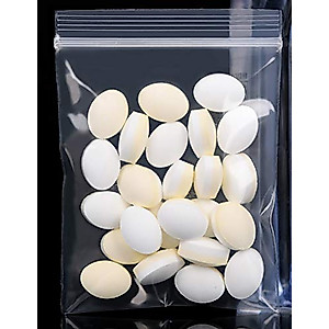 Small Plastic Bags, Mini Tiny Bags, Thick, Clear, 8mil(two sides), 2"×2.4", 150PCS, Jewelry Bags, Pill Pouch, Food Storage Bags, Earring Bags, Plastic Packaging Bags, Grocery Bags