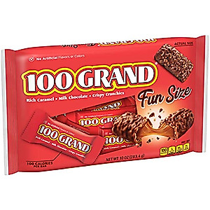 100 Grand Chocolate Bar Fun Size, 11 Ounce