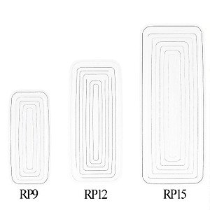 LEMMOM 5 Pack 9'' X 4'' Rectangle Clear Plastic Plant Saucer, Plant Drip Trays for Indoor and Outdoor Plants, Window Sill Shelf Saucer