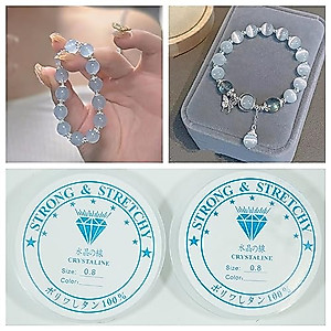 720 Piecess Glass Beads for Jewelry Making, 24 Colors 8mm Crystal Beads Bracelets Making Kit, Round Beads Suitable for Beginners