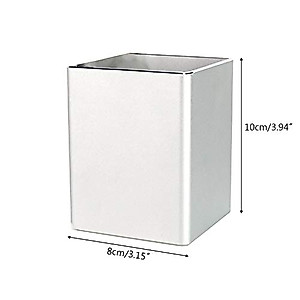 Metal Square Desk Pen Pencil Organizer Cup Storage Holder Aluminum Container Stationery Office School Supplies/for Holding Pencils, Pens, Highlighters, Markers, Scissors