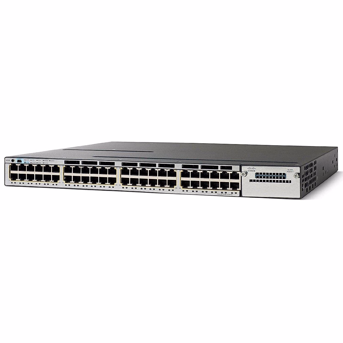Cisco 3750X Series WS-C3750X-48PF-S 48 Ports Catalyst Switch with 740 Watt PoE