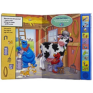 Sesame Street - Elmo's Noisy Farm Look, Find, and Listen Activity Sound Book - PI Kids