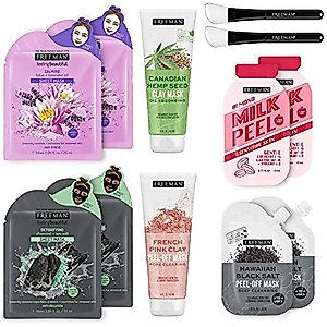 FREEMAN Facial Mask Anniversary Collection Set, pack of 12