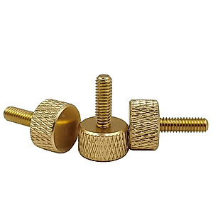 M4 Aluminium Knurled Thumb Screws Multicolor 20pcs (M4 x 6 mm, Black)