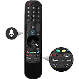 Magic Remote AN-MR22GA Replacement LG Smart TV Remote with Alexa Voice and Pointer Function Universal LG Remote Control for LG UHD OLED QNED NanoCell 4K 8K 2017 2018 2019 2020 2021 2022 2023 Models