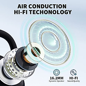 CXK Conduction Headphones Bluetooth Earbuds Open Ear Headphones Bluetooth 5.3 Earbuds with 15H Playtime IPX6 Waterproof Wireless Earbuds Stereo Sound Wireless Earphones for Cycling
