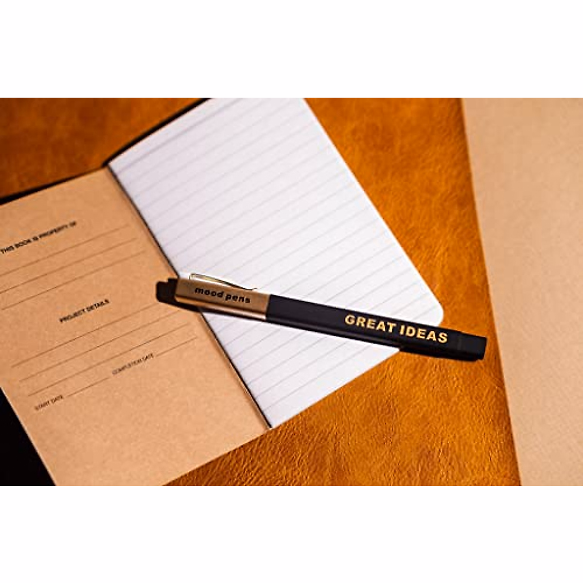 Mood Pens™ Premium Ballpoint Pens, Back-to-School, Smooth & Comfortable, Medium Point, Refillable, 1.0mm, Black Ink, Positive Thoughts for Mental Health (12)