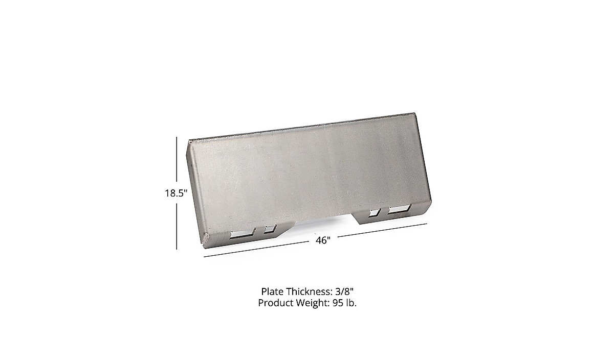 Titan Attachments 3/8in Universal Quick Tach Mount Plate - Heavy Duty Steel