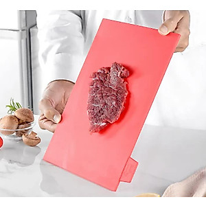 Cutting Board Set Made Of Food-grade Plastic Material, Strong Enough To Withstand The Sharpest Knives You Use For Cutting. Set Includes A Knife