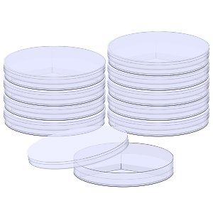 BIPEE Sterile Petri Dish, Pack of 10pcs, 90 x 15mm Petri Dishes Y-Plate (3-Section)