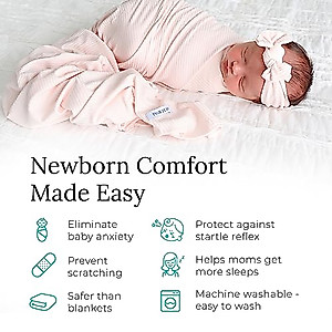 Posh Peanut Baby Swaddle Blanket, Premium Soft Päpook Bamboo Swaddles Wrap & Headband Set, Anti Stink Lightweight Breathable Infant Receiving Swaddling Blankets, Large Boy & Girl Newborn Shower Gift