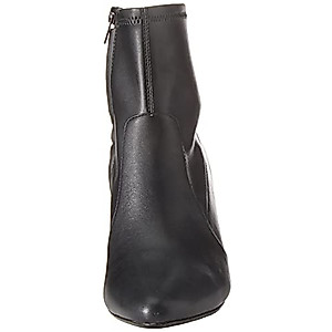 Amazon Essentials Women's Fitted Stretch Heel Boot, Black Shine, 7.5