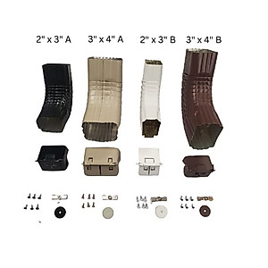 Magnetic Downspout Clip with Hinge (2x3 B White)