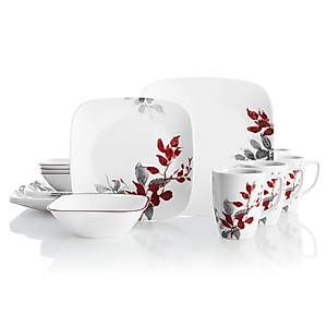 Corelle Square Kyoto Leaves 16-pc Set