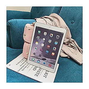 Fashion School Backpack Teenage Girls Leather Women Shoulder Bag Backpack Floral Embroidery Design Rucksack (Color : Black, Size : 21cm 10cm 20cm)